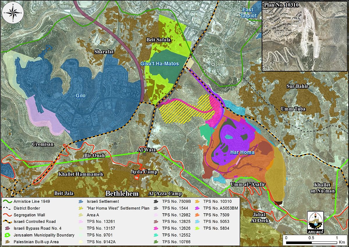 “Extensive destruction and appropriation of land” Har Homa settlement ...