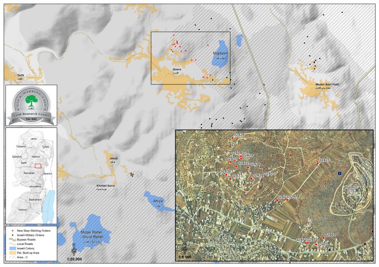 Halt of Work Notice for a House in Qusra/ South Nablus - POICA
